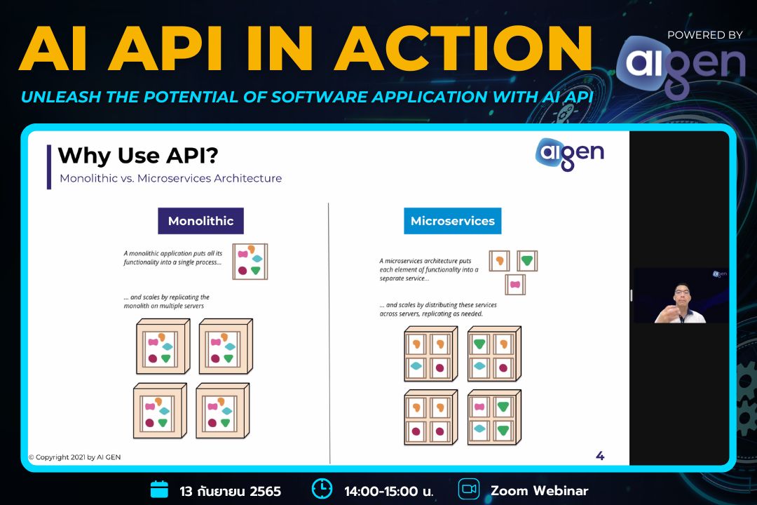 รวมภาพบรรยากาศงานสัมมนา AI API In Action - AI GEN